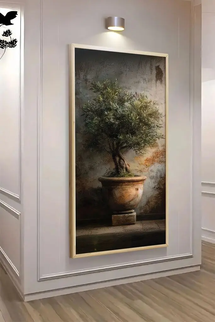 Wallity Dekorativna uramljena slika, 70x33cm, Šarena