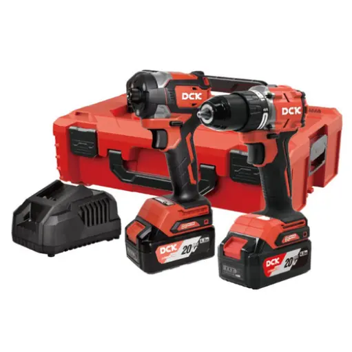 DCK Aku set alata KDKIT26EK, KDJZ2060i + KDPL208, 2x4.0Ah