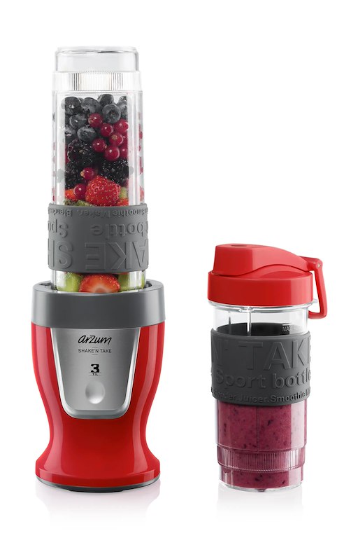 Arzum Blender Shake N Take AR1032-0300, 300W, Crveni