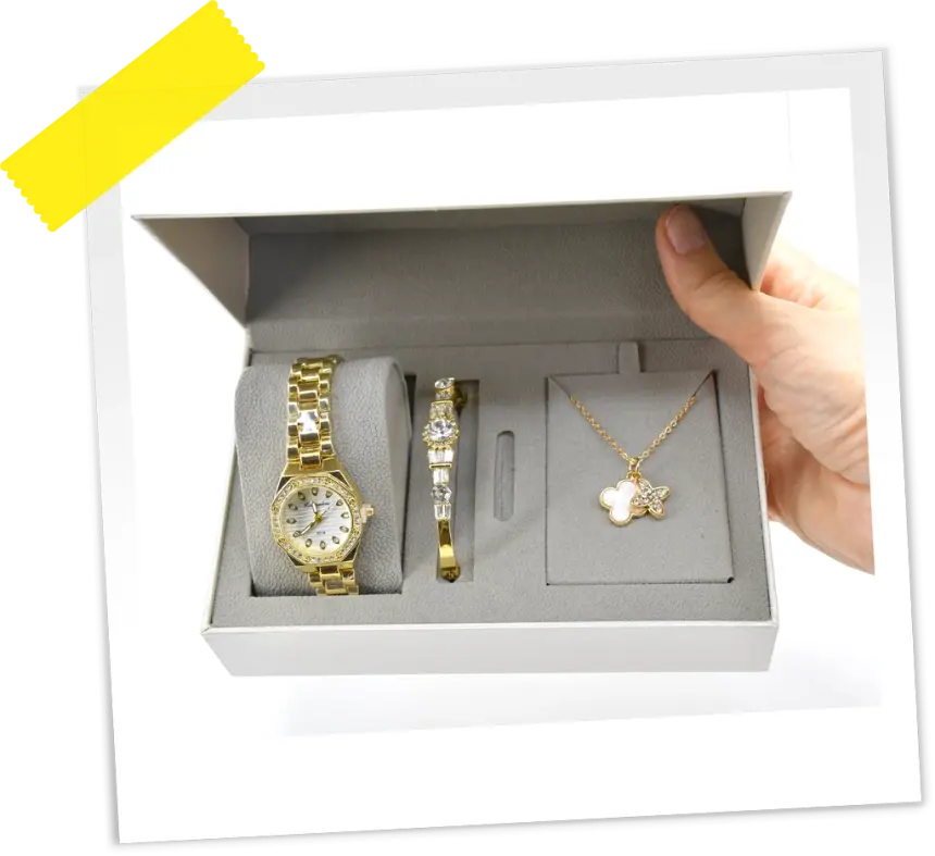 SET NAKITA OP25325 sat narukvica ogrlica zlato WY