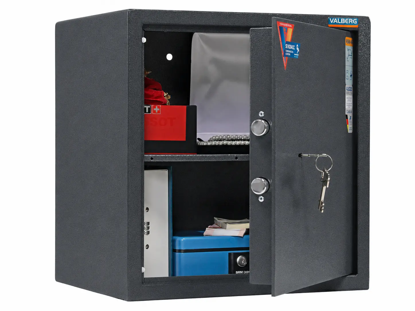 Valberg Protivprovalni sef ASM 46 KL, 46x44x35,5 cm