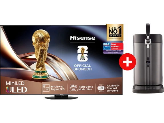 Hisense Televizor 65 inča 65U8Q + Hisense Aparat za točenje piva HBD5A