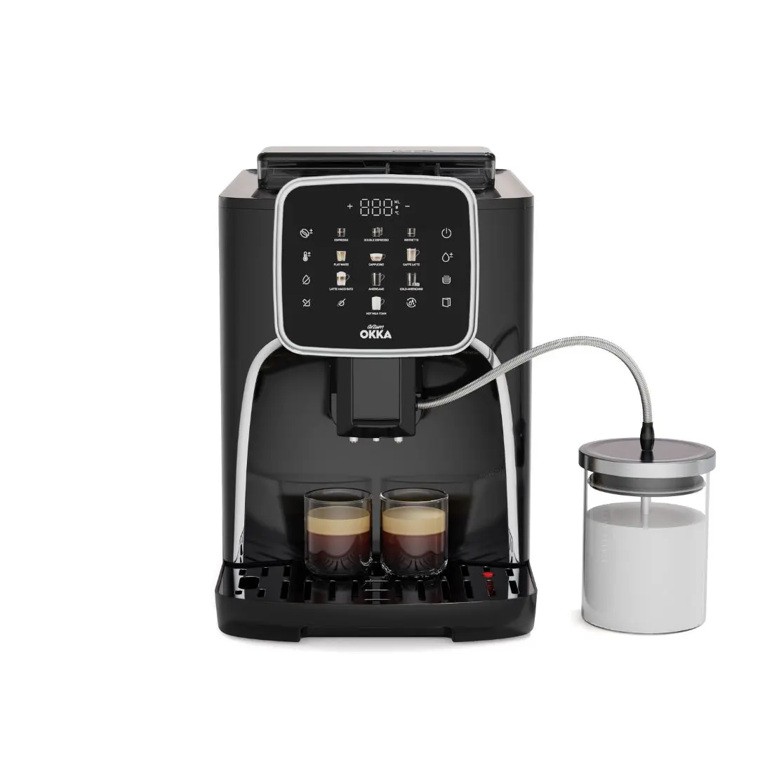 Arzum Okka Espresso automatski aparat Pro M OK0028-0500, Crno-hrom