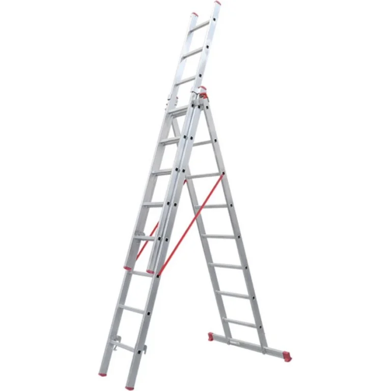 Trodelne aluminijumske merdevine 3×8 – 4.9m