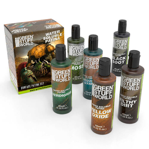 NEW! Green Stuff World 14140 Water Soluble Patina Set