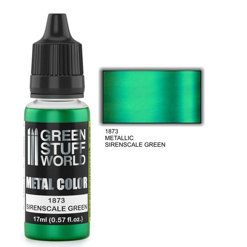 Green Stuff World 1873 Metal Paint - SIRENSCALE GREEN