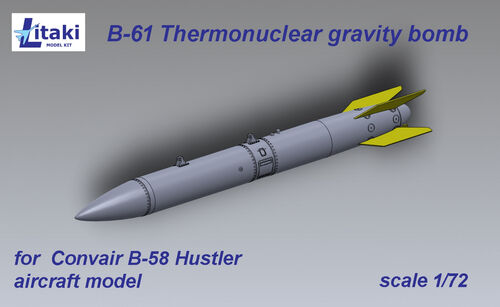 NEW! Litaki LDS72007 US B-61 Thermonuclear Gravity Bomb - 4 pcs (Universal)