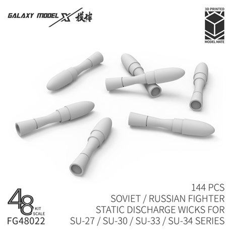 Galaxy-Model FG48022 Sukhoi Su-27 / Su-30 / Su-34 and Su-35 - Static Discharge Wicks