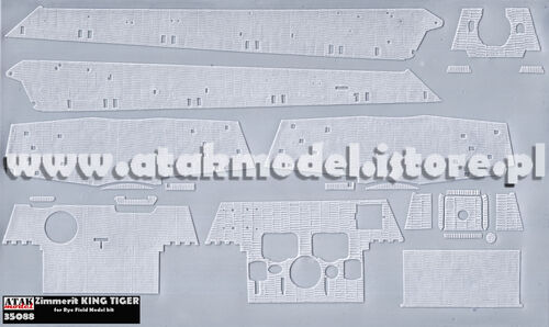 Atak Model 35088 King Tiger - Zimmerit (for RFM Kits)
