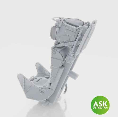 Art Scale Kit A48092 Gloster Meteor F.8 - M.B. Mk.2E Ejection Seat WITHOUT Seat Belts, rec. (for Airfix Kits / 3D-Printed)