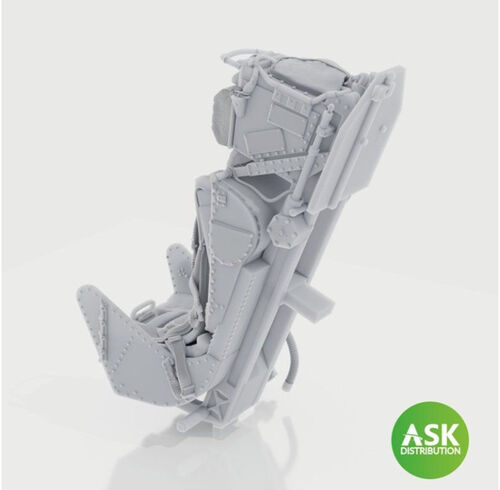 Art Scale Kit A48091 Martin Baker Mk.2E with Seat Belts and Survival - Seat Pan Pack (for Airfix Gloster Meteor F.8 Kits / 3D-Printed)