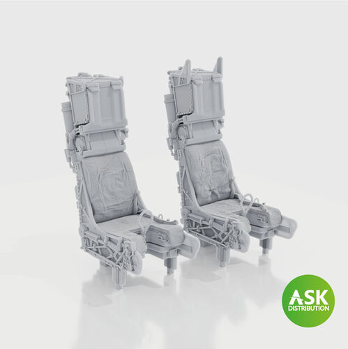 Art Scale Kit A72041 Grumman F-14 D Tomcat - 3D-Printed SJU-17 Ejection Seat Excluding Seat Belts (2 pcs / for Tamiya Kits)