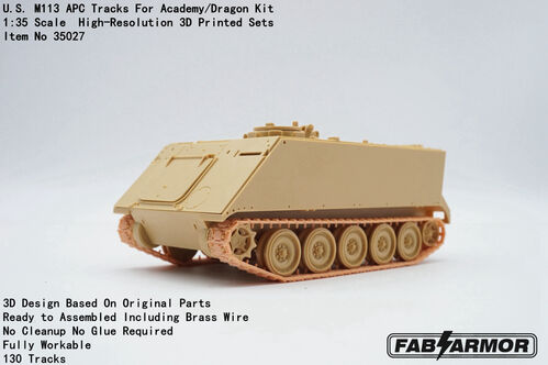 Fab Scale Fa35027 US M113 APC - Tracks Set (for Academy / Dragon Kits)