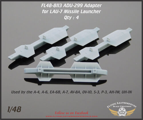 Flying Leathernecks 48-8113 ADU-299 Adapter for LAU-7 Missile Launcher (3D-Printed)