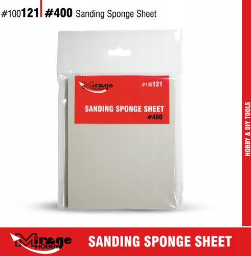 NEW! Mirage-Hobby 100121 Sanding Sponge Sheet #400 (1 piece)