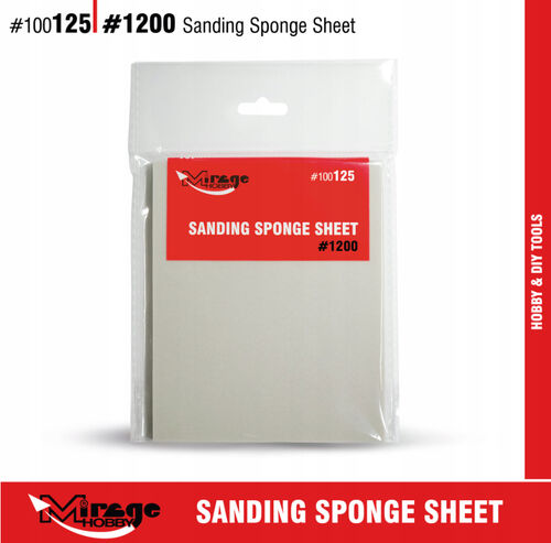 NEW! Mirage-Hobby 100125 Sanding Sponge Sheet #1200 (1 piece)