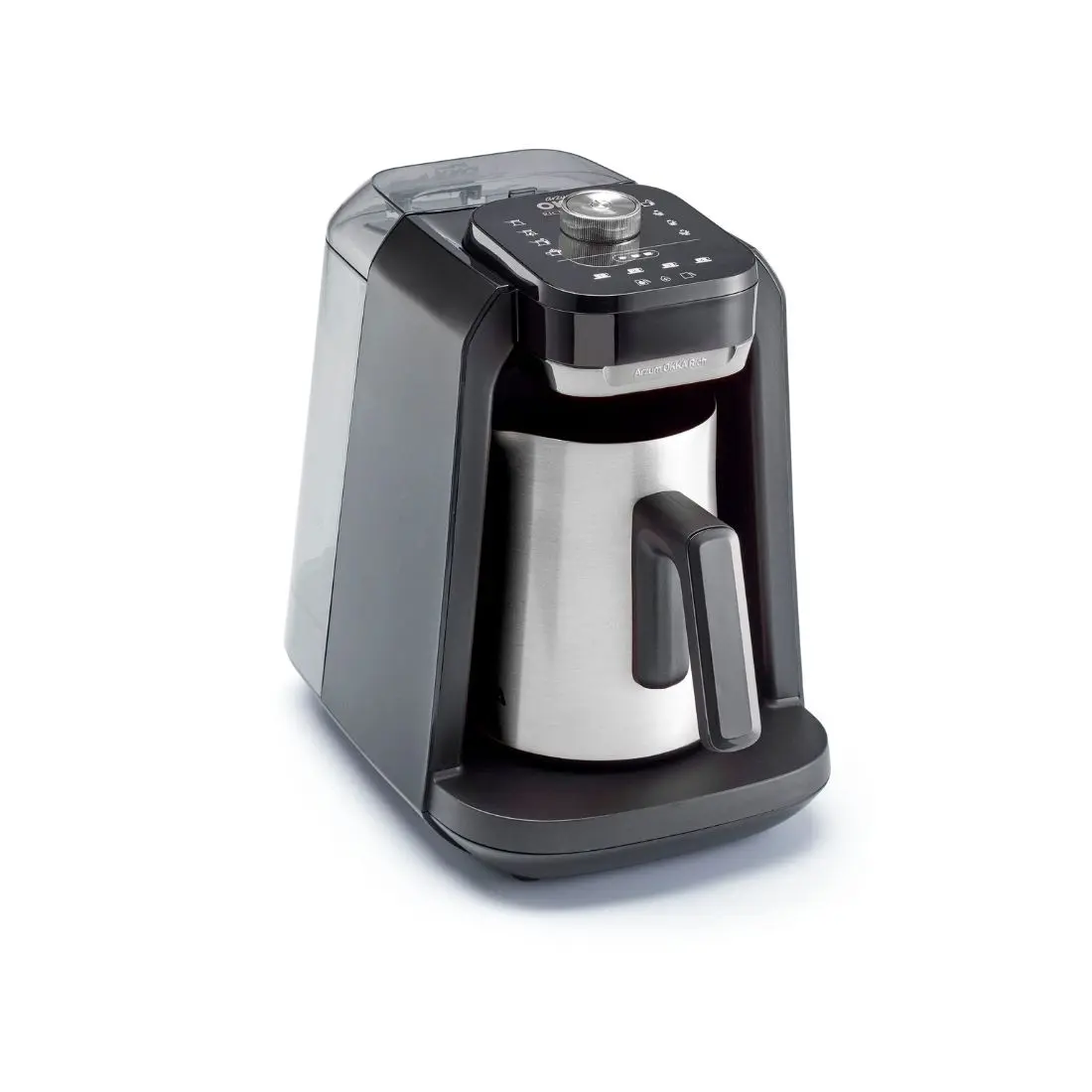 Arzum Okka Aparat za tursku kafu i mlečne napitke 8u1 Rich Pro Plus OK0038-0500, Sa rezervoarom, Crno-hrom