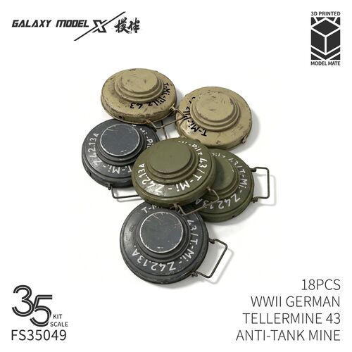 Galaxy-Model FS35049 German WWII Tellermine 43 Anti-Tank Mine (18 pcs)