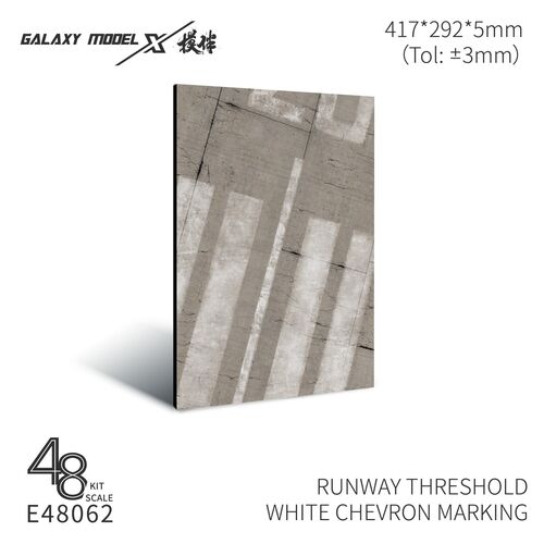 Galaxy-Model E48062 Runway Threshold – White Chevron Marking