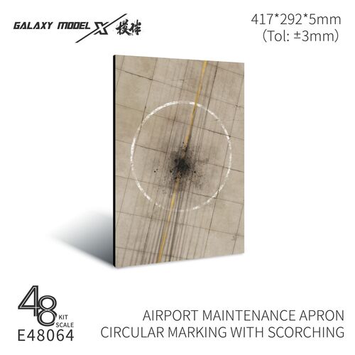 NEW! Galaxy-Model E48064 Airport Maintenance Apron – Circular Marking with Scorching
