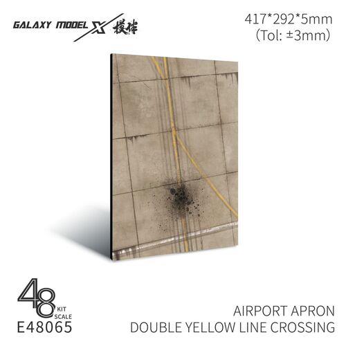 NEW! Galaxy-Model E48065 Airport Apron – Double Yellow LINE Crossing