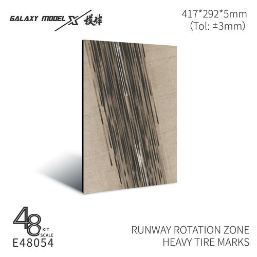NEW! Galaxy-Model E48054 Runway Rotation Zone – Heavy Tire Marks