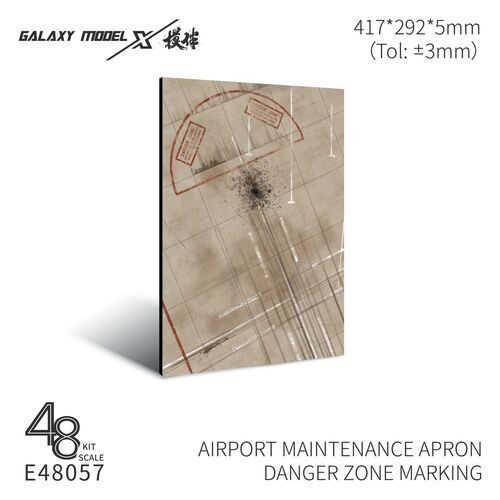 NEW! Galaxy-Model E48057 Airport Maintenance Apron – Danger Zone Marking