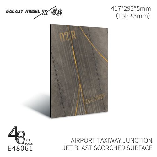 NEW! Galaxy-Model E48061 Airport Taxiway Junction – Jet Blast Scorched Surface