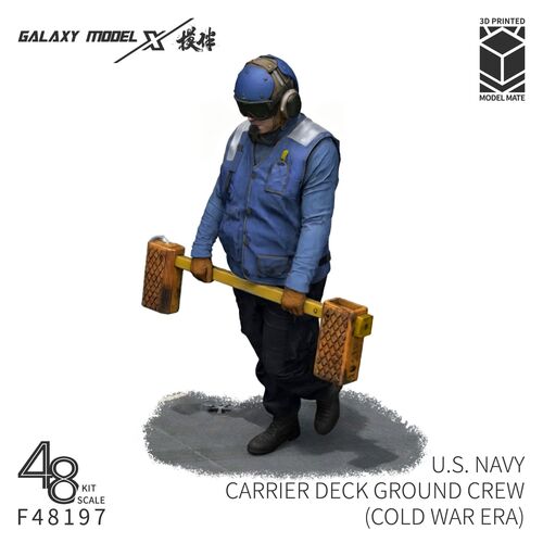 Galaxy-Model F48197 US Navy Carrier Deck Ground Crew - Cold War Era (1 Figure / 3D-Printed)