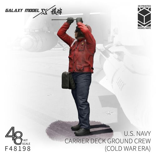 Galaxy-Model F48198 US Navy Carrier Deck Ground Crew - Cold War Era (1 Figure / 3D-Printed)