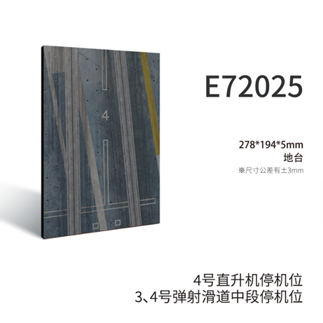 Galaxy-Model E72025 Aircraft Carrier Flight Deck – Helicopter Spot No.4Catapult No.3/4 Parking Position Display Base