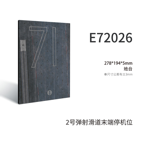 Galaxy-Model E72026 Aircraft Carrier Flight Deck – Catapult No.2 End Parking Position Display Base