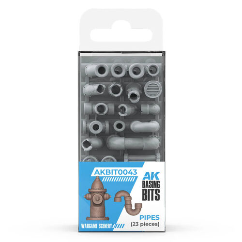AK-Interactive AKBIT0043 Pipes (3D-Printed / 23 pcs)