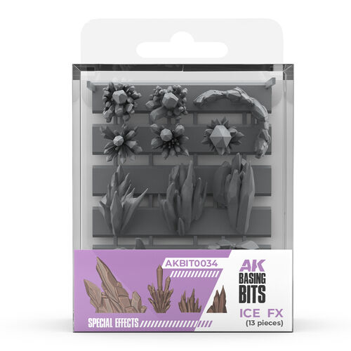 AK-Interactive AKBIT0034 Ice FX (3D-Printed / 13 pcs)