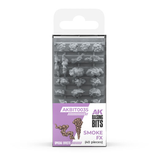 NEW! AK-Interactive AKBIT0035 Smoke FX (3D-Printed / 40 pcs)