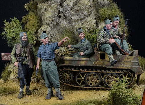 D-DAY miniature studio 35291 Unternehmen Heiderose - Yugoslavia 1944 (5 Figures Set)