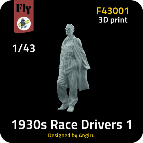 NEW! FLY F43001 Race Driver No.1 - 1930s (3D-Printed)