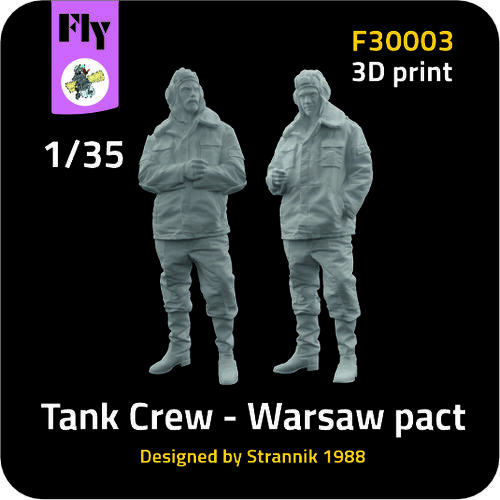 NEW! FLY F30003 Warsaw Pact Tank Crew (3D-Printed)