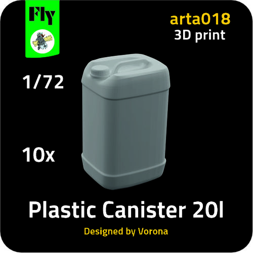 FLY ARTA018 Plastic Canister 20l (10 pcs / 3D-Printed)
