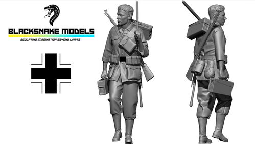 NEW! BlackSnake Model WER-03 German WWII Wehrmacht (1941) - Soldier No.2 (1 Figure)