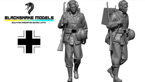 BlackSnake Model WER-07 German WWII Wehrmacht (1941) - Radio Operator / Soldier No.7 (1 Figure)