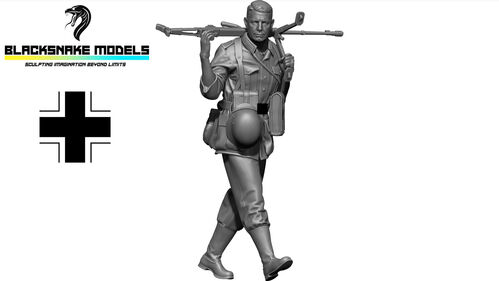 BlackSnake Model WER-09 German WWII Wehrmacht (1941) - PzB 39 Anti-Tank Rifle Gunner / Soldier No.9 (1 Figure)