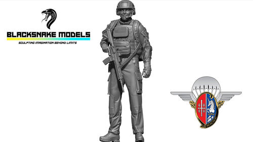 BlackSnake Model RHP-05 French 1st Parachute Hussar Regiment - Soldier No.5 (1 Figure)