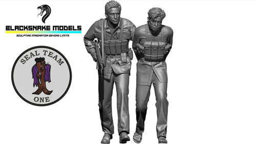 NEW! BlackSnake Model SEALS-V-01-02 "The Snatch" Team Leader with POW - SEAL Team One in Vietnam War / Soldier No.1 (2 Figures)