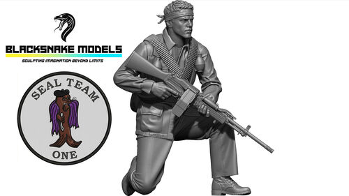 NEW! BlackSnake Model SEALS-V-06 “Pig” Gunner - SEAL Team One in Vietnam War / Soldier No.6 (1 Figure)