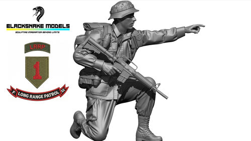 BlackSnake Model LRRP-01 "Top-Dog" Team Leader – 1st Infantry Division (Big Red One) LRRP Soldier No.1 (1 Figure)