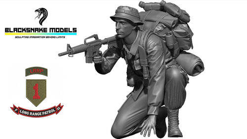 BlackSnake Model LRRP-05 "Stitch" US Soldier – 1st Infantry Division (Big Red One) LRRP Soldier No.5 (1 Figure)