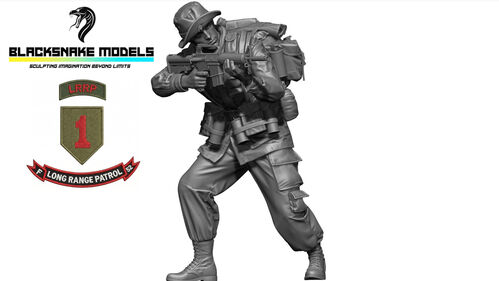 BlackSnake Model LRRP-06 "Thumper" US Soldier – 1st Infantry Division (Big Red One) LRRP Soldier No.6 (1 Figure)