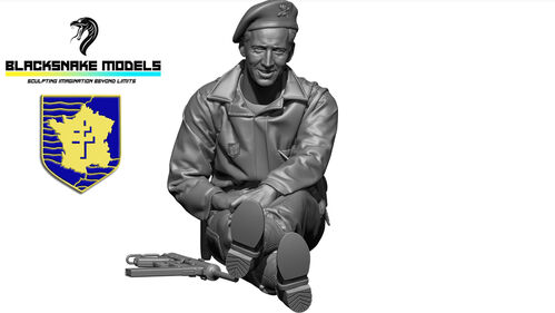 BlackSnake Model FFL-03 French WWII 2nd Armored Division (Leclerc Division) - Tank Crew (Soldier No.3 / 1 Figure)