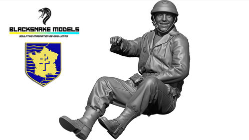 NEW! BlackSnake Model FFL-07 French WWII 2nd Armored Division (Leclerc Division) - Driver of General Leclerc (Soldier No.7 / 1 Figure)